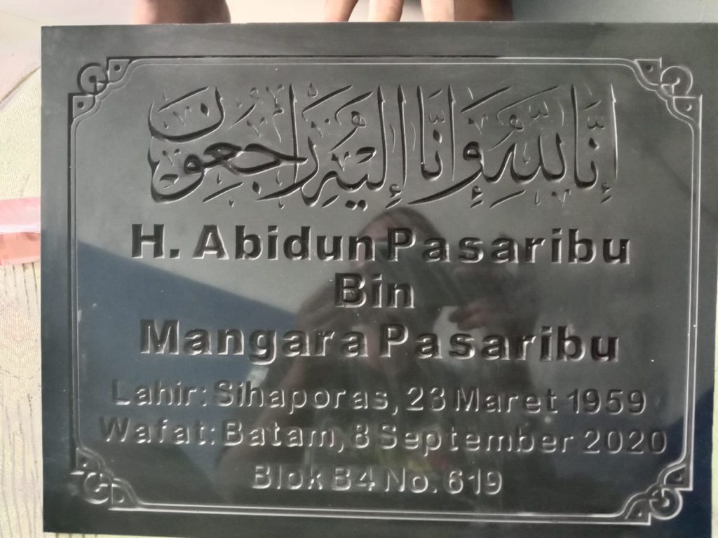 Pengerjaan Grafir Granite di Jurusan TPM - SMK Negeri 5 BATAM